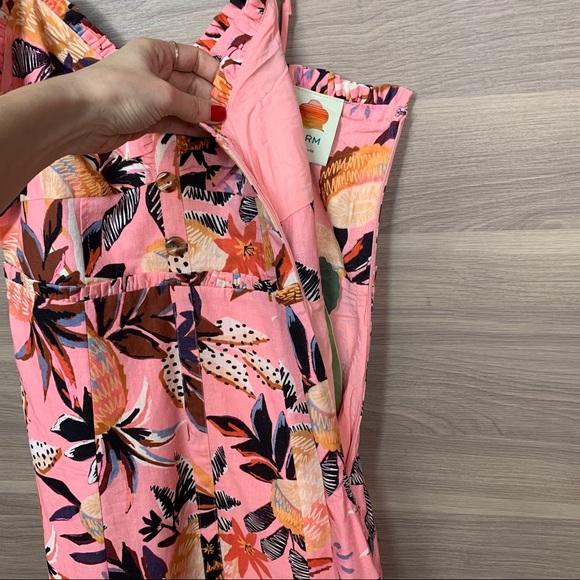 FARM Rio | Dresses | Nwt Farm Rio Pink Pineapple Mini Dress M | Poshmark